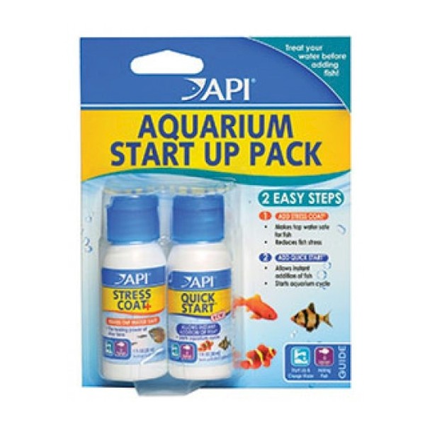 Api Aquarium Start Up Pack Stress Coat & Quick Start | The WaterZoo | Tropical fish | marine ...